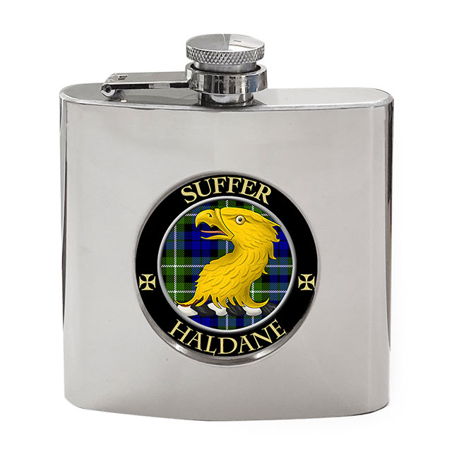 Haldane Scottish Clan Crest Hip Flask - Family Crests