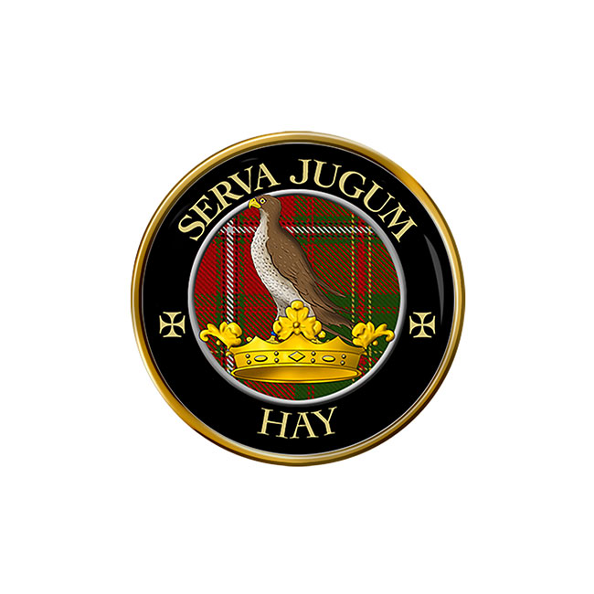 Hay Scottish Clan Crest Pin Badge - Family Crests