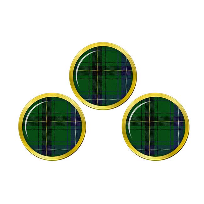 Henderson Scottish Tartan Golf Ball Markers - Family Crests