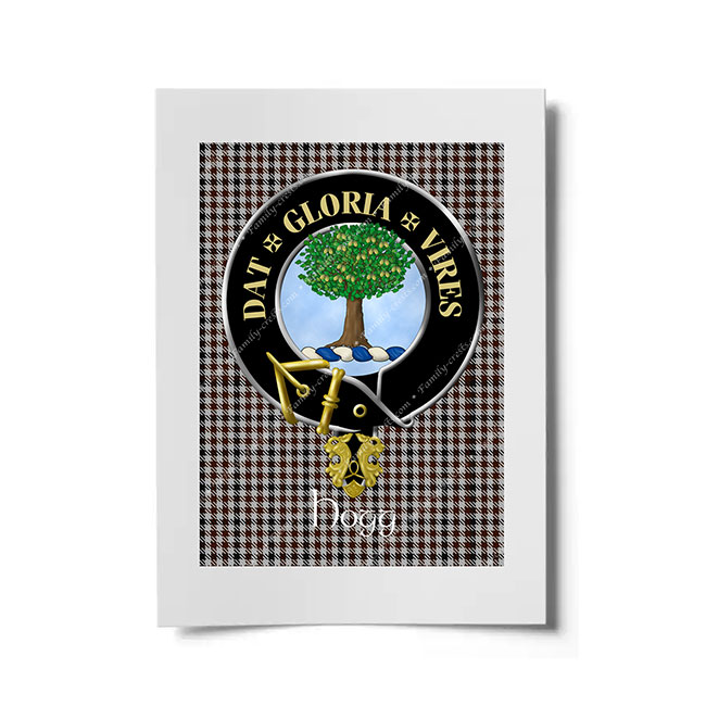 Hogg Scottish Clan Crest Ready to Frame Print - Family Crests