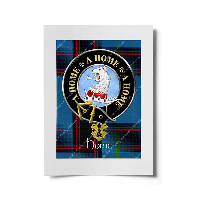 Home Scottish Clan Crest Ready to Frame Print - Family Crests