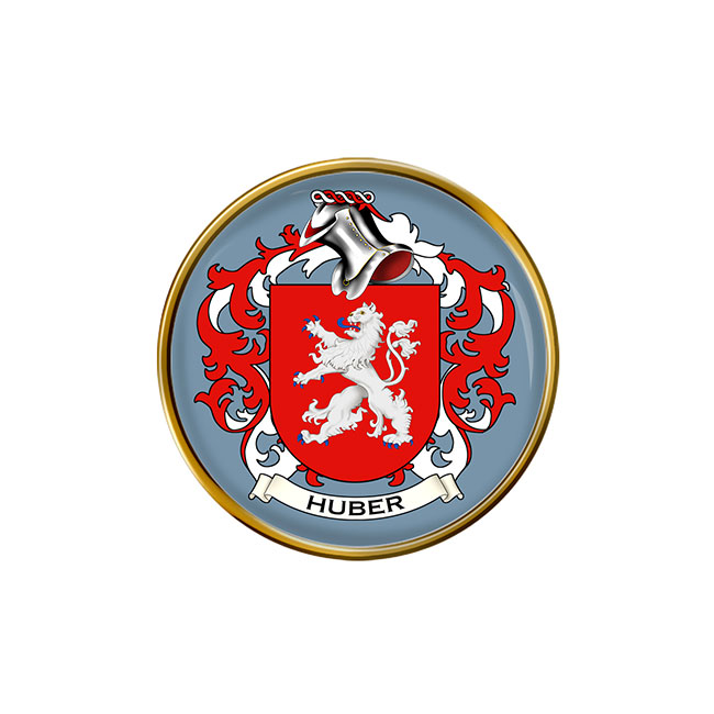 Huber (Swiss) Coat of Arms Pin Badge - Family Crests