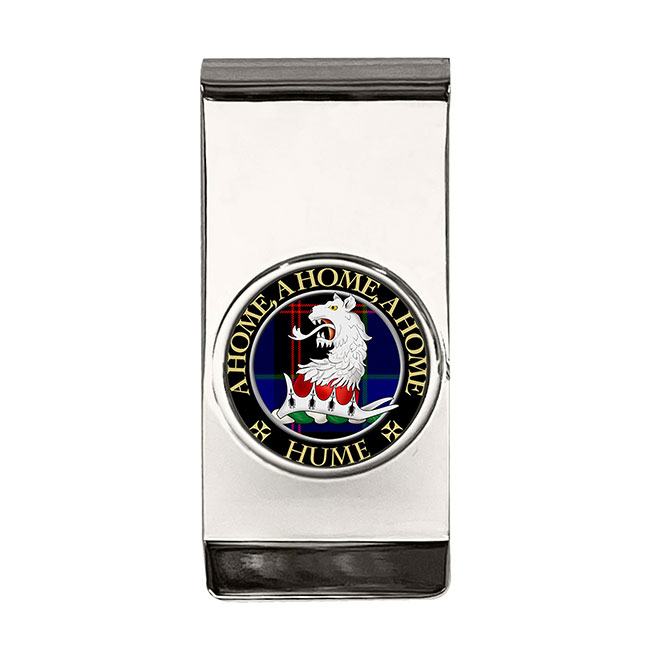 Hume Scottish Clan Crest Money Clip - Family Crests