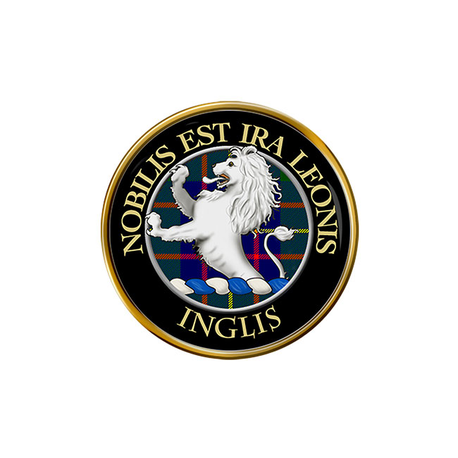 Inglis Scottish Clan Crest Pin Badge - Family Crests