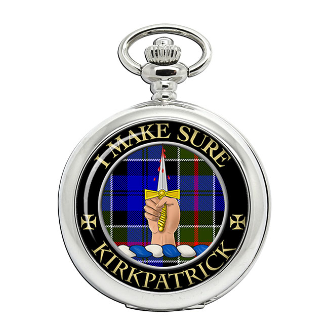 Kirkpatrick Scottish Clan Crest Pocket Watch - Family Crests