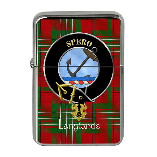 Langlands Scottish Clan Crest Flip Top Lighter - Family Crests