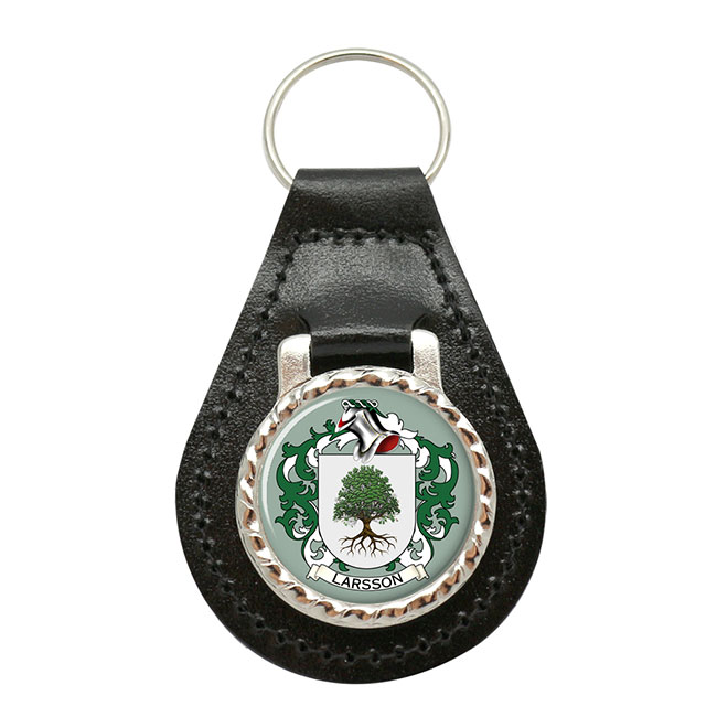 Larsson (Sweden) Coat of Arms Key Fob - Family Crests