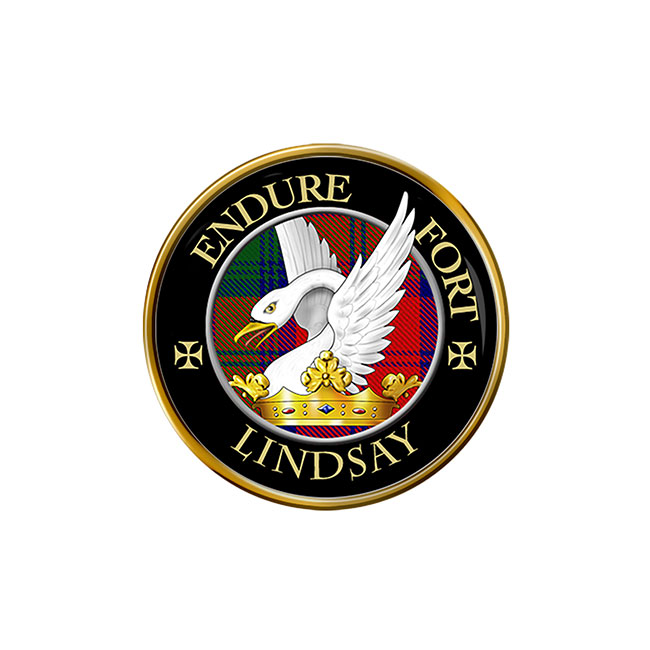 Lindsay Scottish Clan Crest Pin Badge - Family Crests