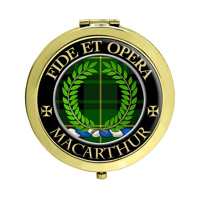 MacArthur (Ancient) Scottish Clan Crest Compact Mirror - Family Crests