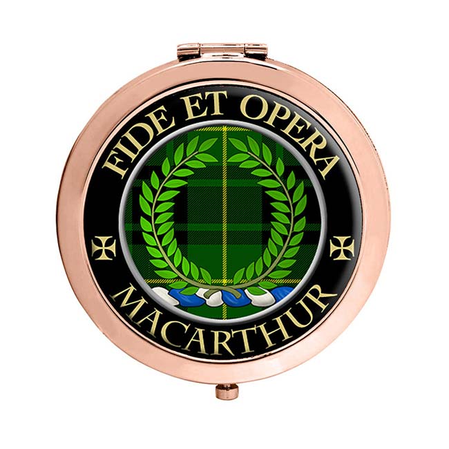 MacArthur (Ancient) Scottish Clan Crest Compact Mirror - Family Crests