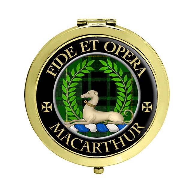 MacArthur (Modern) Scottish Clan Crest Compact Mirror - Family Crests