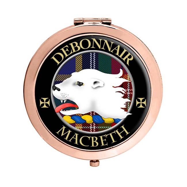 Macbeth (otter crest) Scottish Clan Crest Compact Mirror - Family Crests