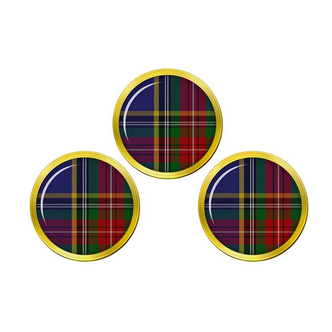Macbeth Scottish Tartan Golf Ball Markers - Family Crests