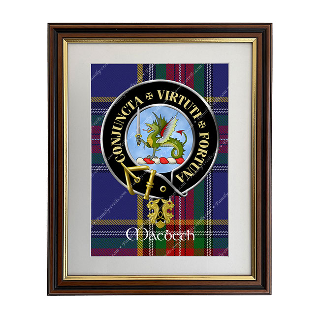 Macbeth (wyvern crest Scottish Clan Crest Framed Print - Family Crests
