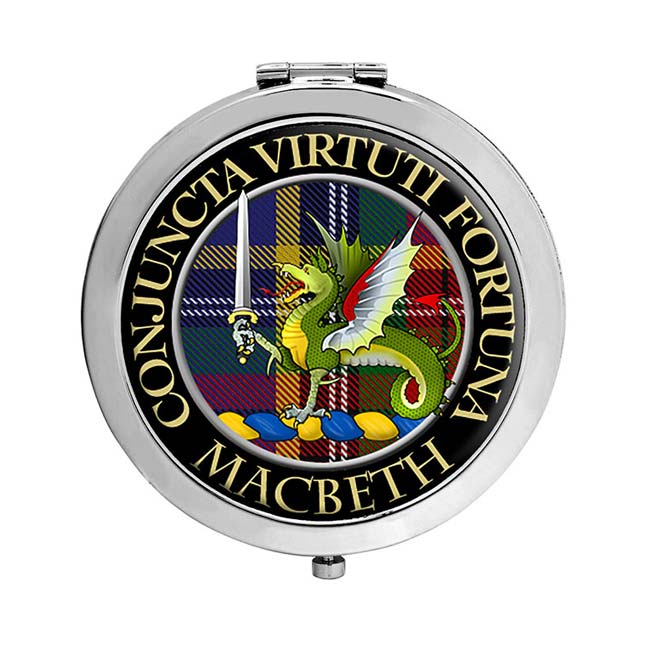 Macbeth (wyvern crest) Scottish Clan Crest Compact Mirror - Family Crests