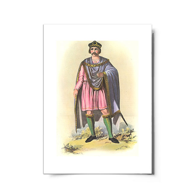 MacColl Scottish Clansman Ready to Frame Print - Family Crests