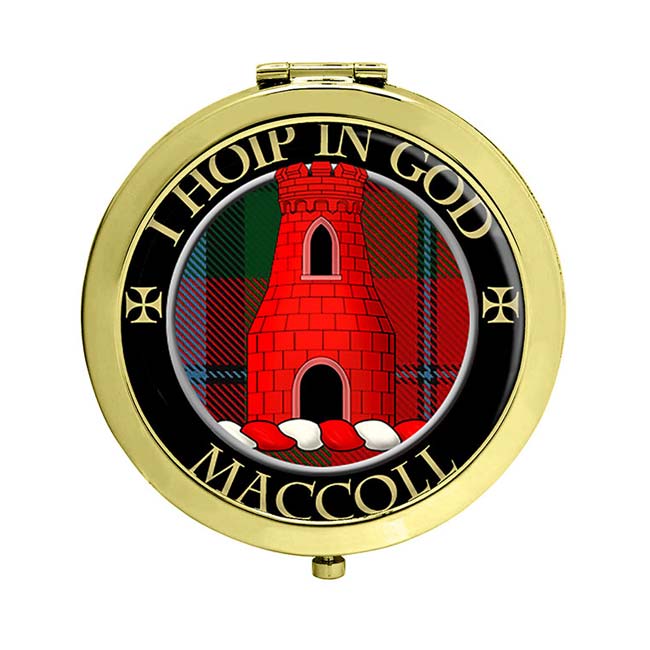 MacColl Scottish Clan Crest Compact Mirror - Family Crests