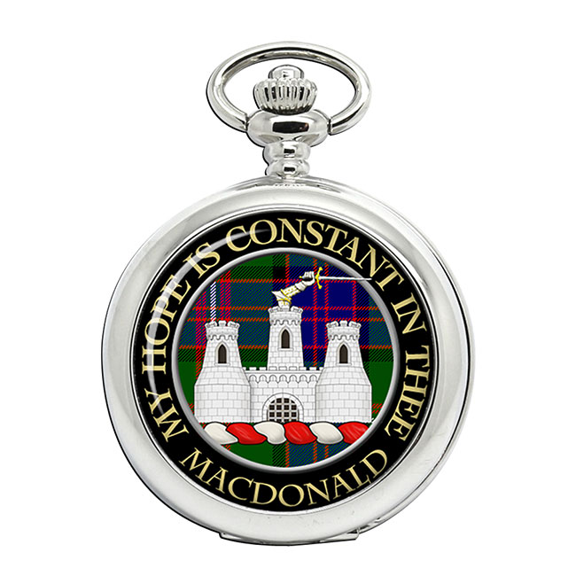 MacDonald of Clanranald Scottish Clan Crest Pocket Watch - Family Crests