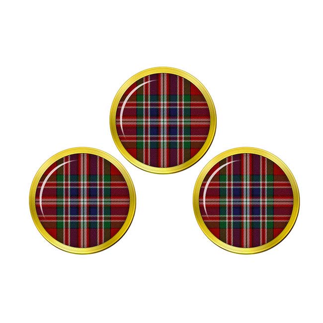 Macfarlane Scottish Tartan Golf Ball Markers - Family Crests