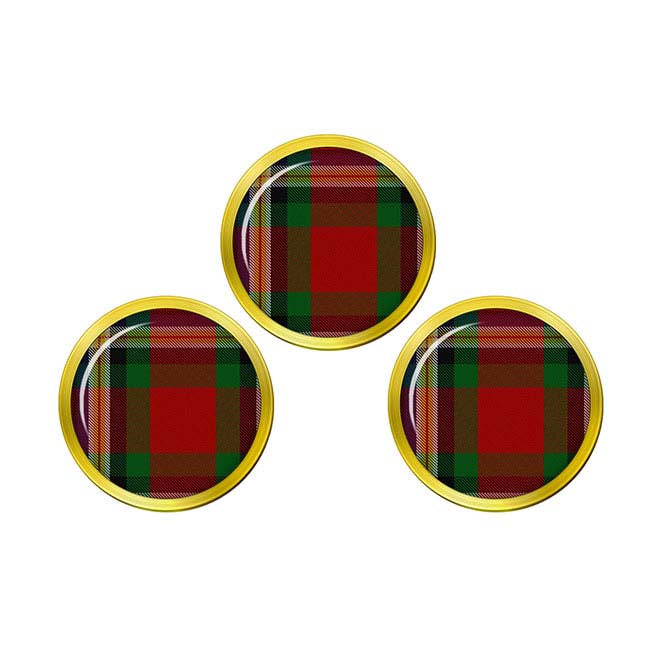 MacGill Scottish Tartan Golf Ball Markers - Family Crests