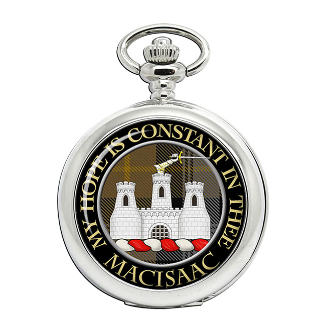 MacIsaac Scottish Clan Crest Pocket Watch - Family Crests