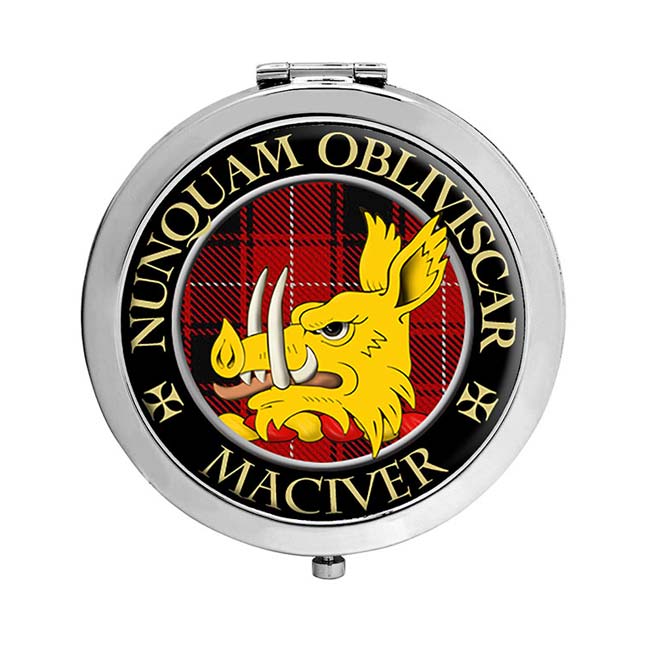 Maciver Scottish Clan Crest Compact Mirror - Family Crests