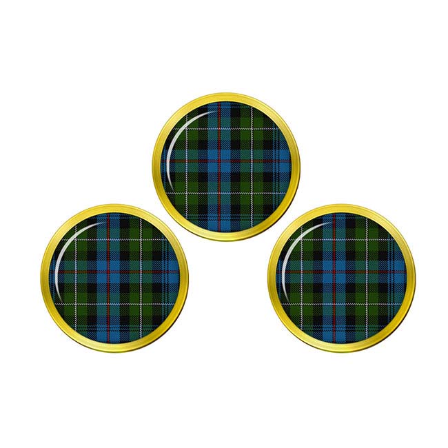 Mackenzie Scottish Tartan Golf Ball Markers - Family Crests
