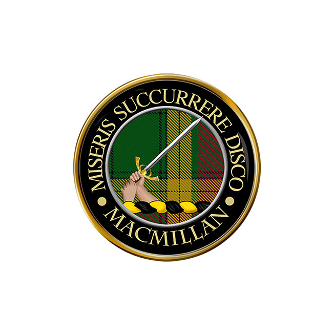 MacMillan Scottish Clan Crest Pin Badge - Family Crests