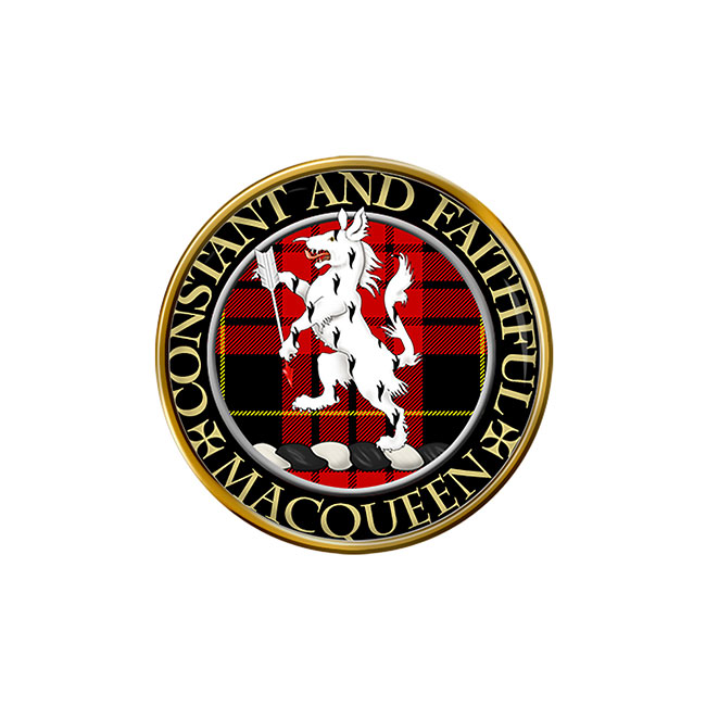 Macqueen Scottish Clan Crest Pin Badge - Family Crests