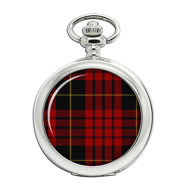 Macqueen Scottish Tartan Pocket Watch - Family Crests