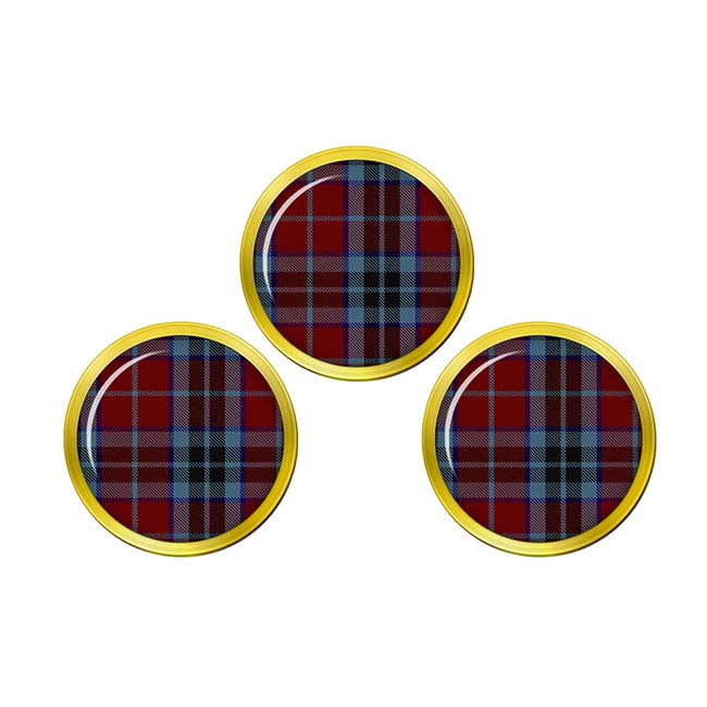 MacTavish Scottish Tartan Golf Ball Markers - Family Crests