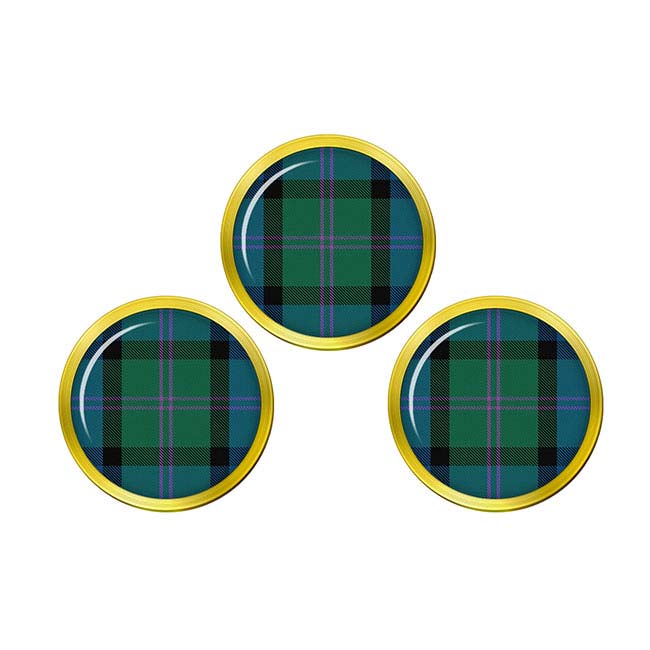 MacThomas Scottish Tartan Golf Ball Markers - Family Crests