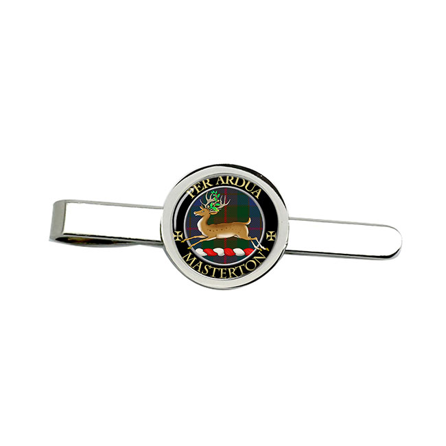 Masterton Scottish Clan Crest Tie Clip - Family Crests
