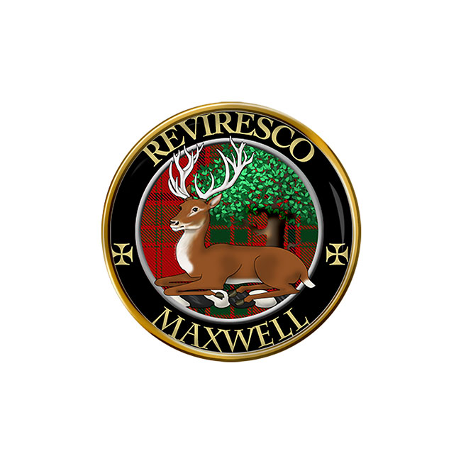 Maxwell Scottish Clan Crest Pin Badge - Family Crests