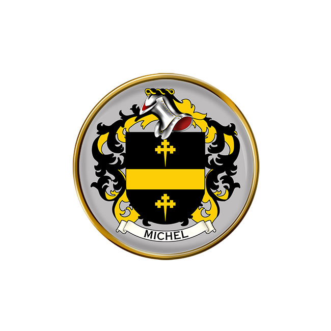 Michel (France) Coat of Arms Pin Badge - Family Crests