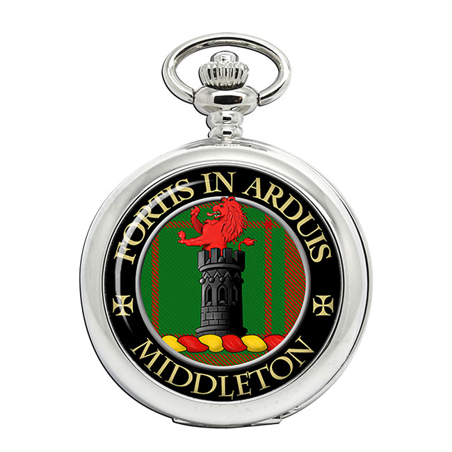 Middleton Scottish Clan Crest Pocket Watch - Family Crests