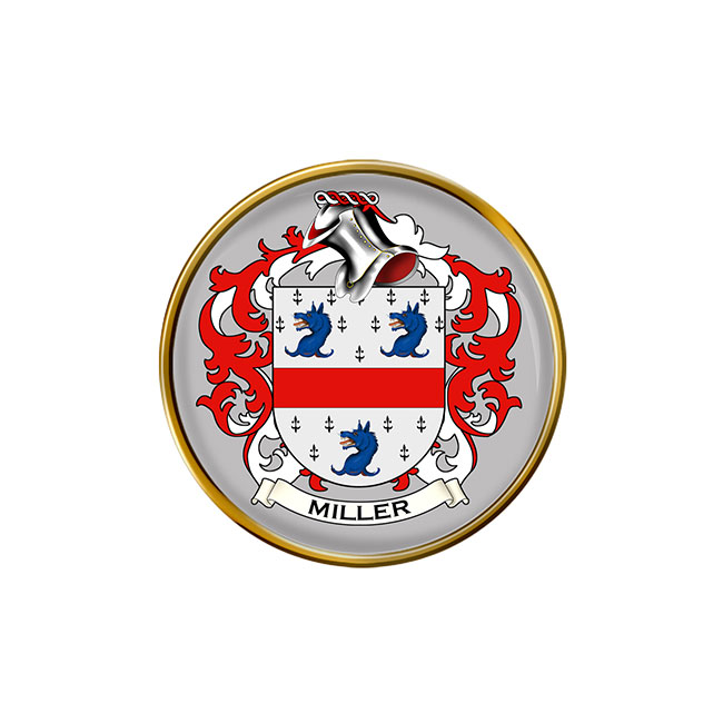 Miller (England) Coat of Arms Pin Badge - Family Crests