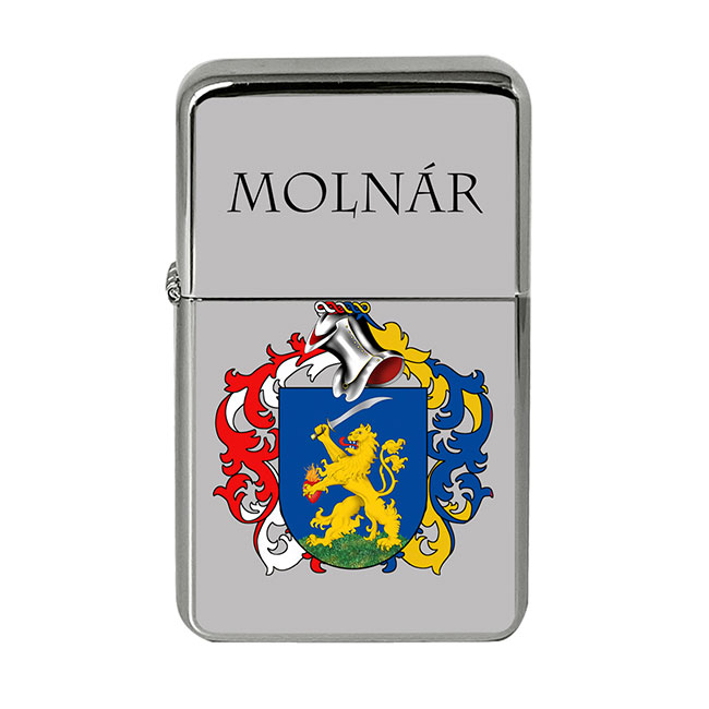 Molnár (Hungary) Coat of Arms Flip Top Lighter - Family Crests