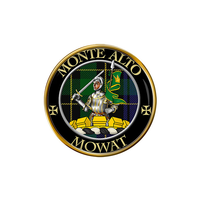 Mowat Scottish Clan Crest Pin Badge - Family Crests
