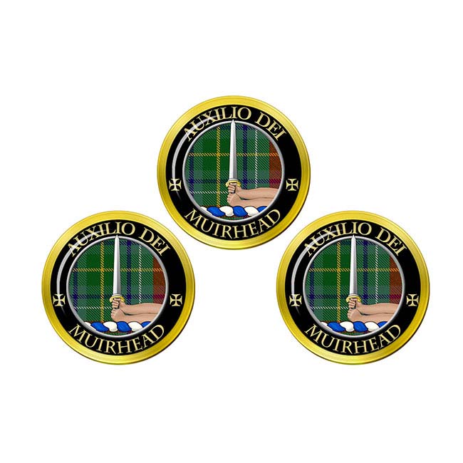 Muirhead Scottish Clan Crest Golf Ball Markers - Family Crests