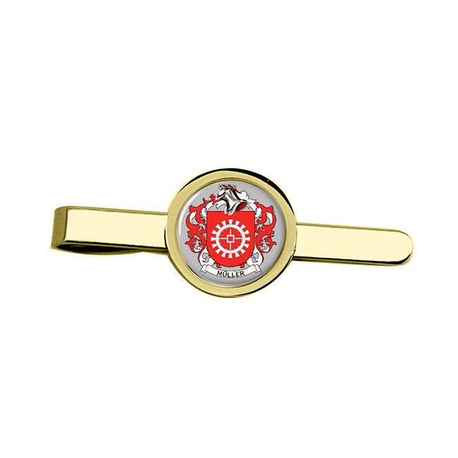 Müller (Germany) Coat of Arms Tie Clip - Family Crests
