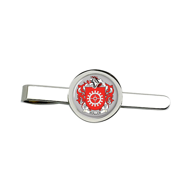 Müller (Germany) Coat of Arms Tie Clip - Family Crests