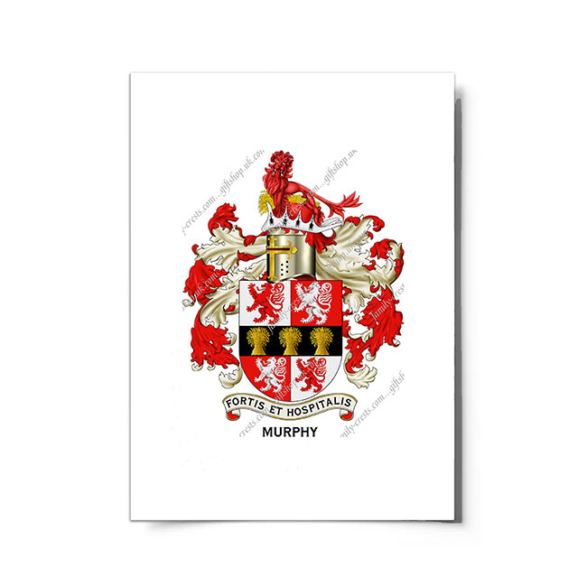 Murphy (Ireland) Coat of Arms Print - Family Crests