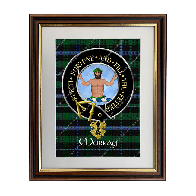 Murray (savage crest Scottish Clan Crest Framed Print - Family Crests