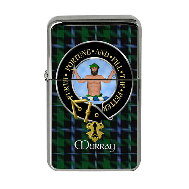 Murray (savage crest) Scottish Clan Crest Flip Top Lighter - Family Crests