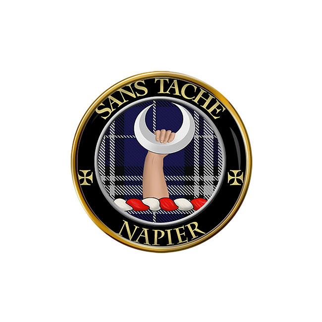 Napier Scottish Clan Crest Pin Badge - Family Crests