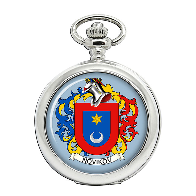 Novikov (Russia) Coat of Arms Pocket Watch - Family Crests