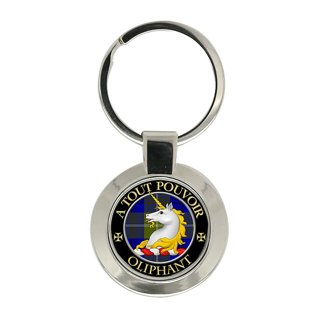 Oliphant Scottish Clan Crest Key Ring - Family Crests