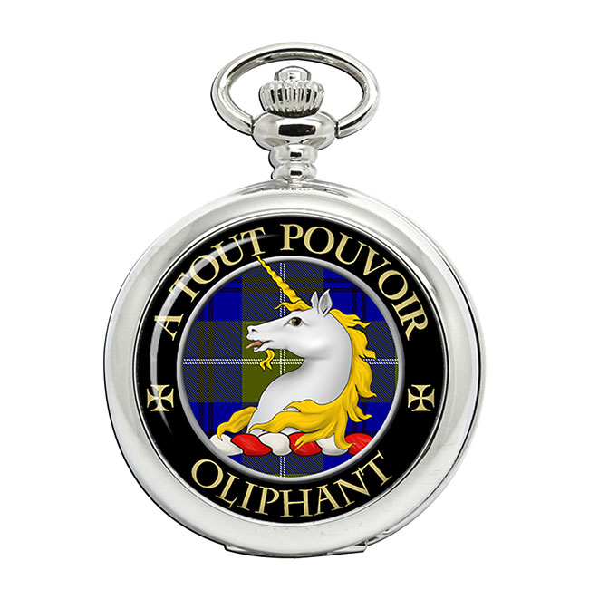 Oliphant Scottish Clan Crest Pocket Watch - Family Crests