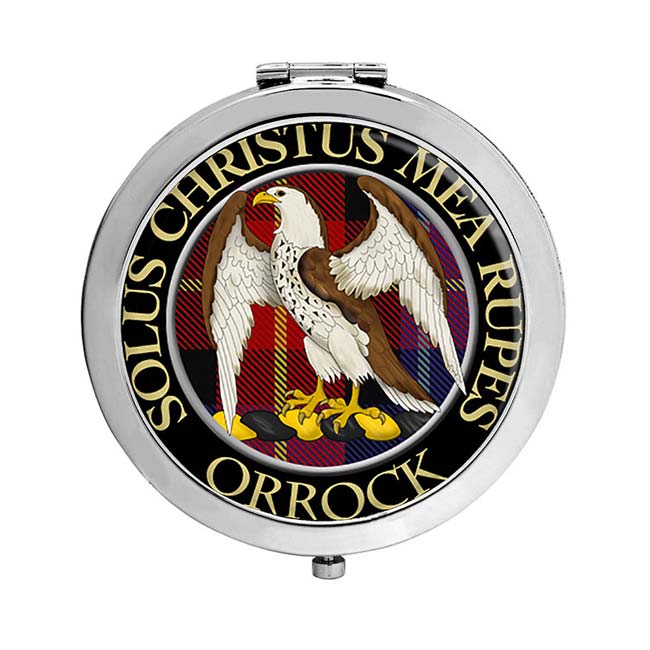 Orrock Scottish Clan Crest Compact Mirror - Family Crests
